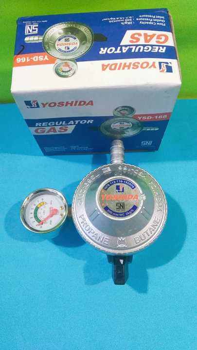 KEPALA REGULATOR GAS YOSHIDA YSD-166+METERAN TEGANGAN RENDAH | Lazada Indonesia