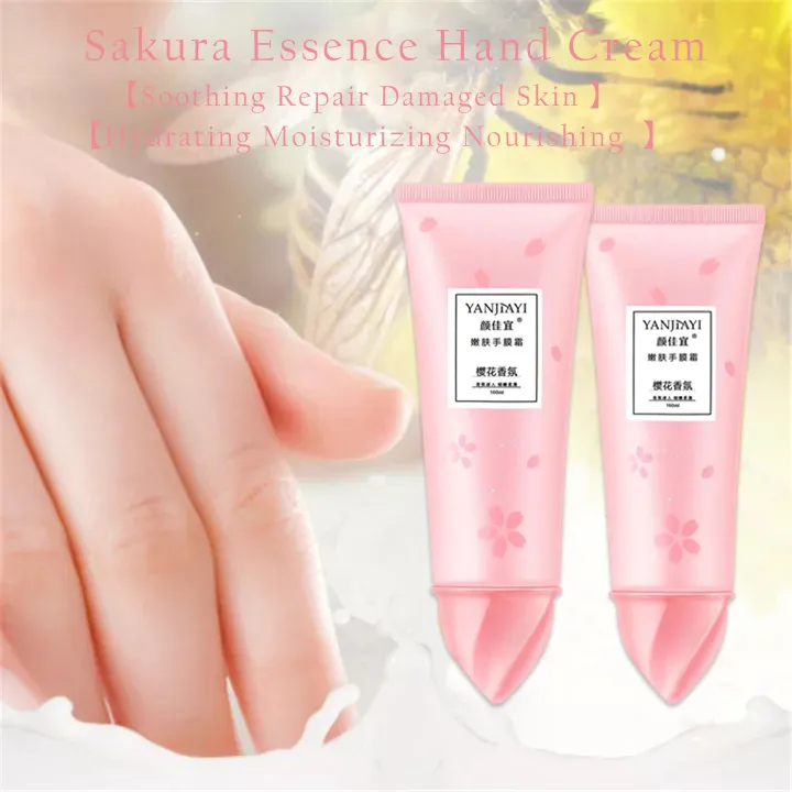 【Fast delivery 】100ml Sakura Essence Hand Cream Fragrance Skin ...