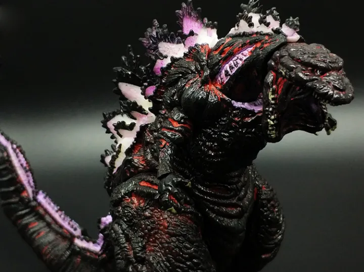 True red lotus Godzilla toy 2019 hand-made model Godzilla movable ...