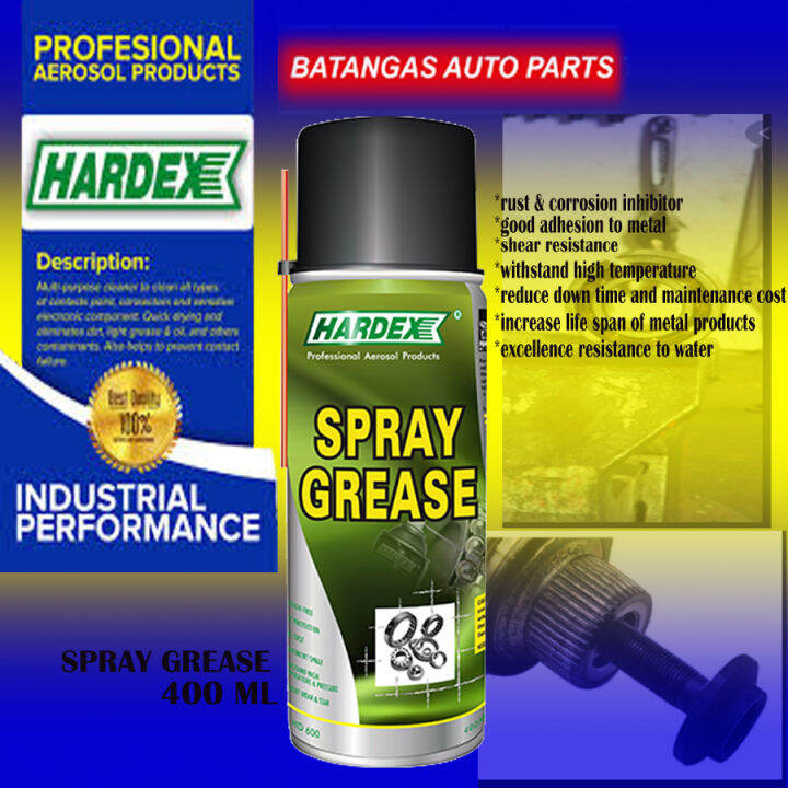 HARDEX SPRAY GREASE 400ML HD-600 | Lazada PH