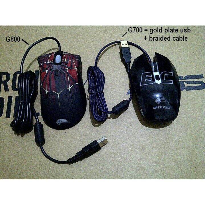 Mouse USB Gaming BattleCat G800U 6 ons mirip A4tech X7 - 747 | Lazada Indonesia