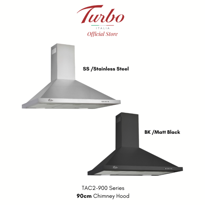 Turbo Italia - Turbo Incanto TAC2-900 Series 90cm chimney hood | Lazada Singapore