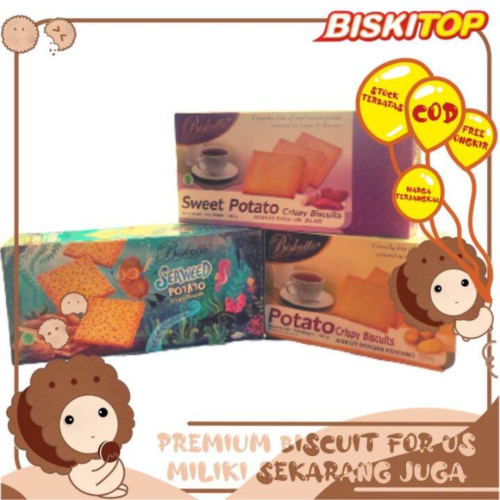 BISKITOP - BISKOTO POTATO BOX 160g Biskuit Kue Kering Anak Dewasa Enak ...