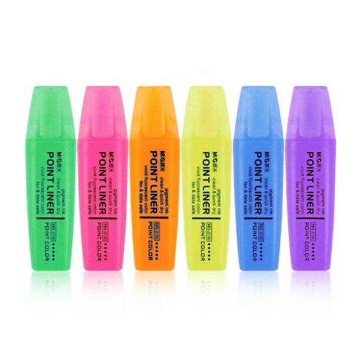 M&G Fluorescent Highlighter Point Liner AHM21571 | Lazada