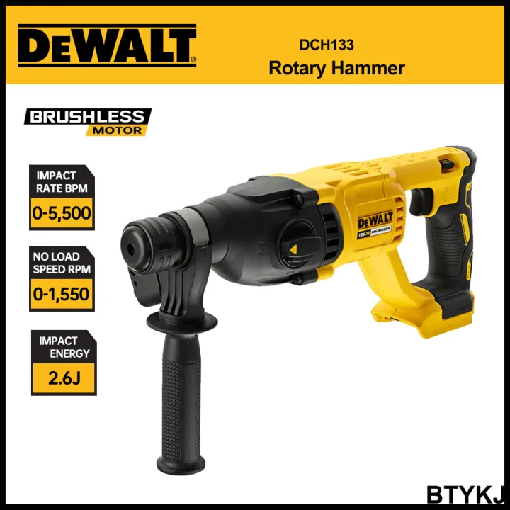 Dewalt Dch133 Cordless Rotary Hammer With Sds Plus 20v Max 1 In