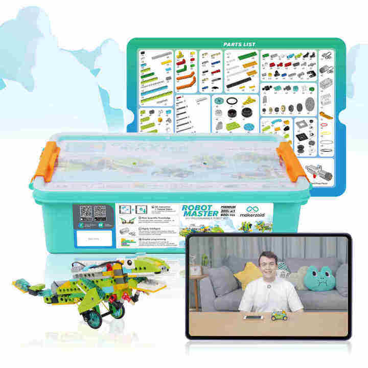 Makerzoid Steam Programming Robotics Kits Blocking Building Coding Sets Robot With App Remote 