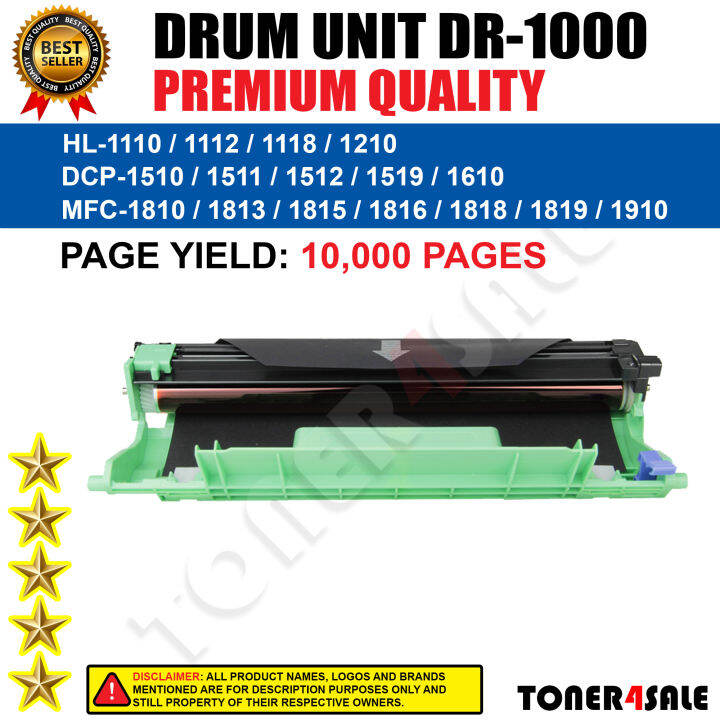 Drum Unit DR1000 DR 1000 DR-1000 Comptible for HL 1110 DCP 1510 MFC ...