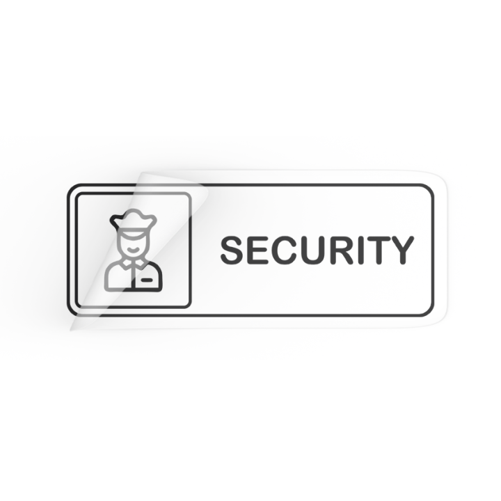 stiker pos keamanan - area keamanan - stiker security - security door ...
