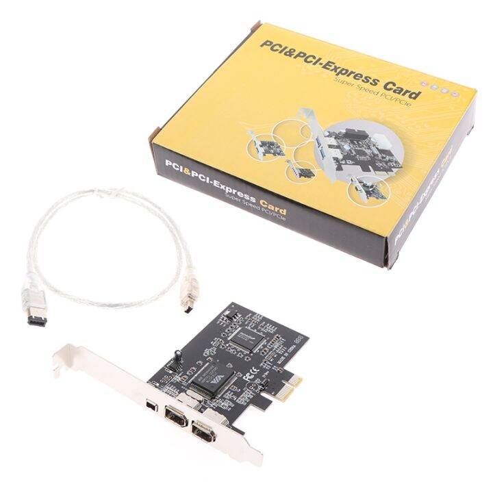 PCIe Firewire Card for Windows 10IEEE 1394 PCI Express Controller 4 Ports(3 x 6 Pin and 1 x 4 ...