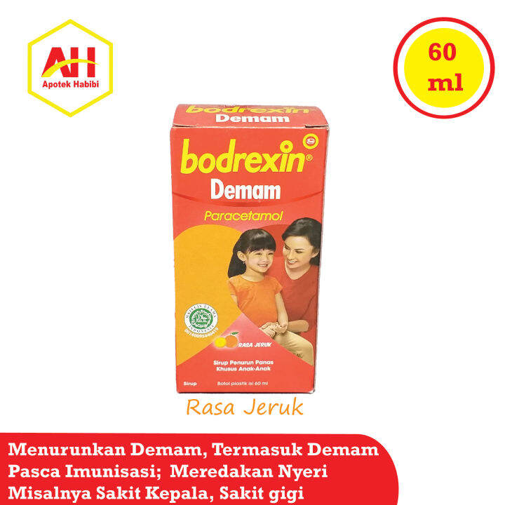 Bodrexin Bodreksin Bodrex sin Bodresin sirup 60ml Obat demam Obat ...