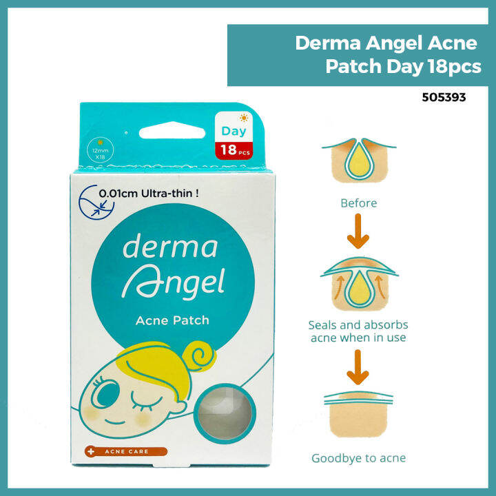 Derma Angel Acne Patch Day 18pcs | Lazada PH