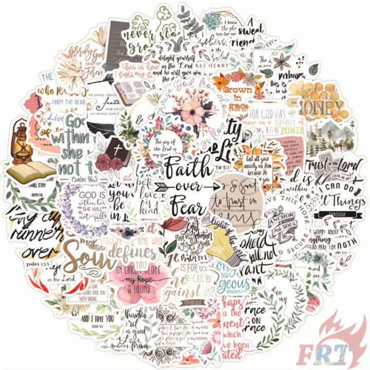 Bible Phrases Motivational S724 Inspired Bible Verses Graffiti Stickers ...