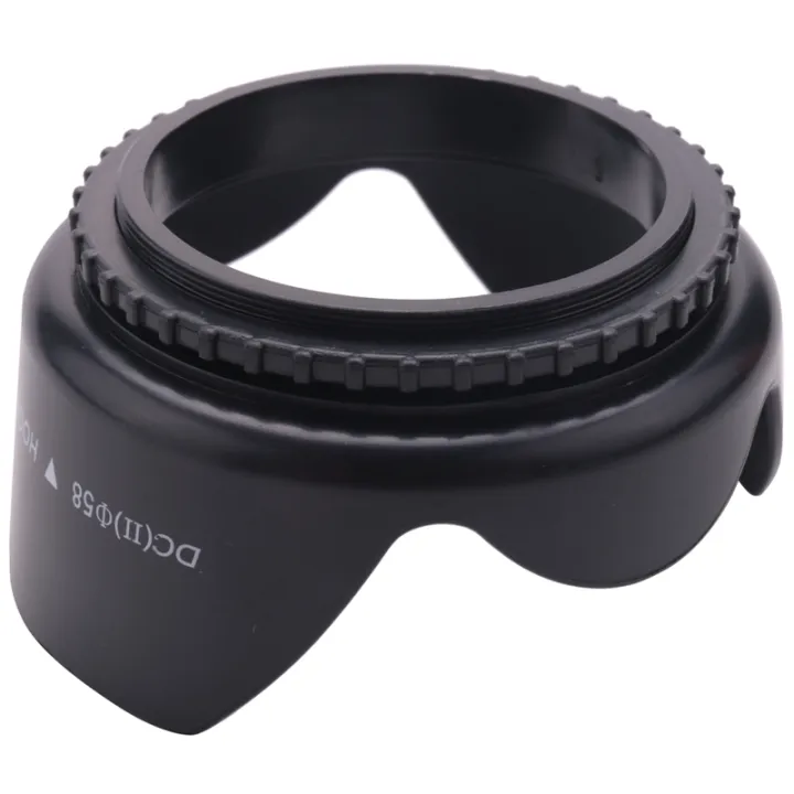 DC-SN HOOD 58mm Screw Mount Flower Crown Lens Hood Petal Shape for ...