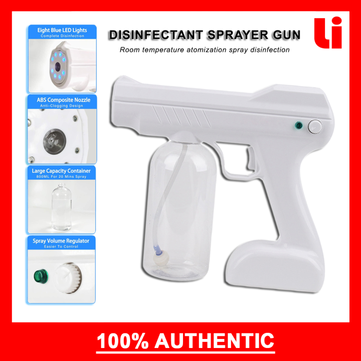 Disinfectant Spray Gun Wireless Atomization Disinfection Machine 800ml ...