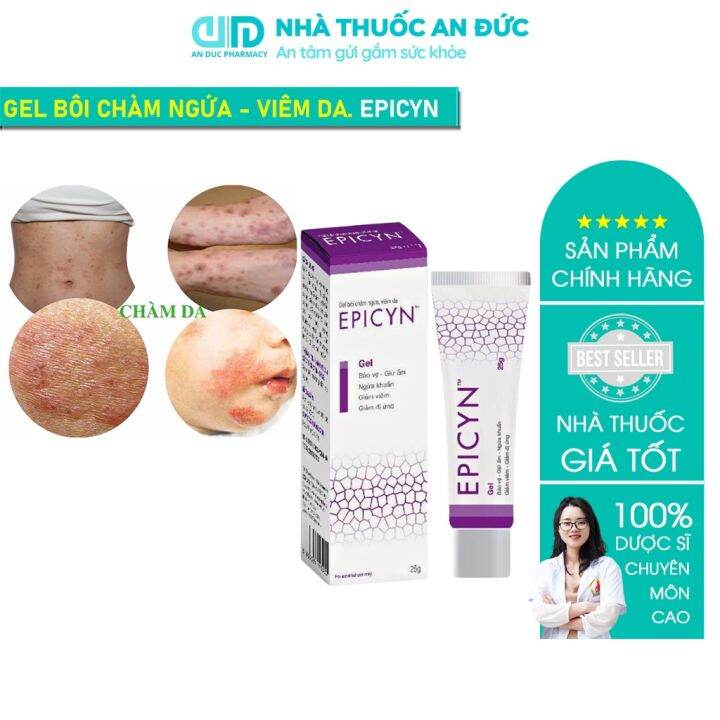 EPICYN - Gel bôi viêm da cơ địa, chàm ngứa, dị ứng, viêm da tiết bã ...