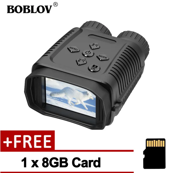 BOBLOV NV1182 Mini Day and Night Binocular 1080P Video Camera, 2.4" LCD ...