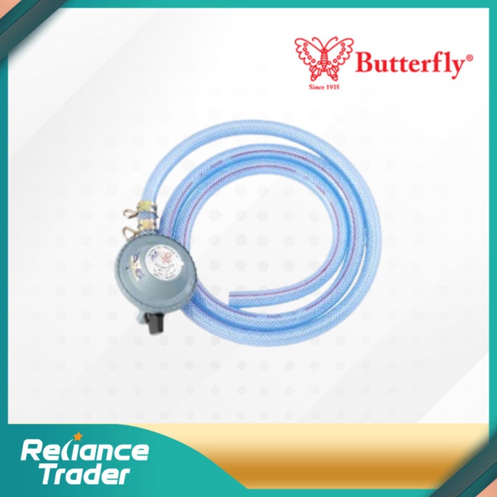 BUTTERFLY LPG REGULATOR WITH TRANSPARENT HOSE 182-CT | Lazada
