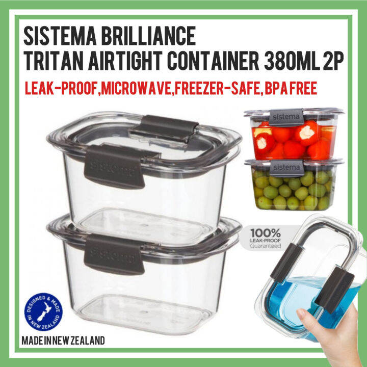 Sistema Brilliance Tritan Airtight Container 380ml 2p Set/Leak-Proof ...