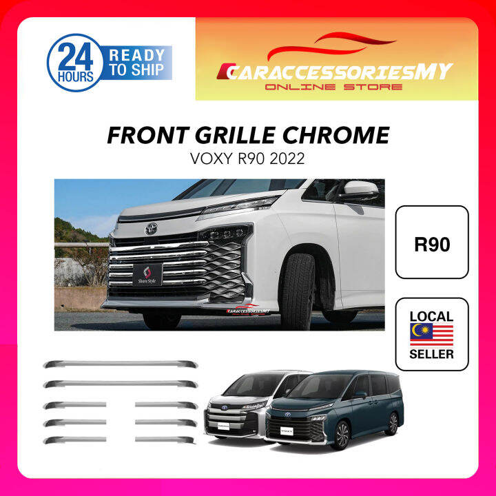 Toyota Noah Voxy R90 2022 front grille trim chrome lining garnish ...