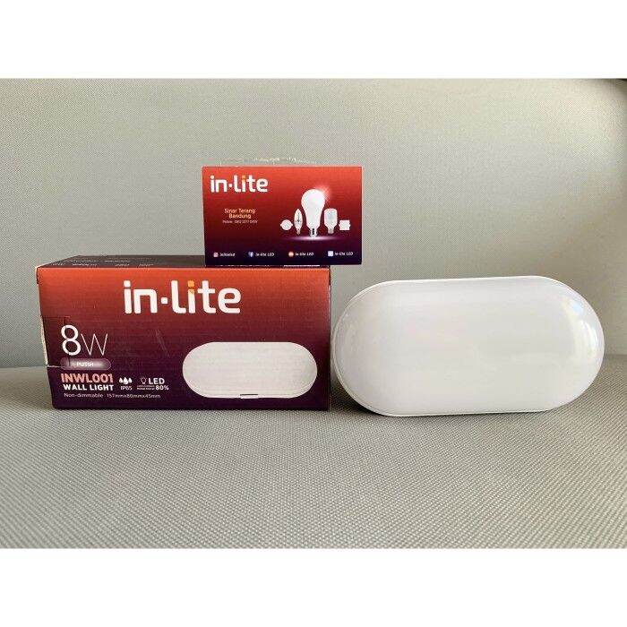 LAMPU TEMPEL LED BALL ICE KAPAL INLITE 8W 8 WATT - INWL001 | Lazada ...