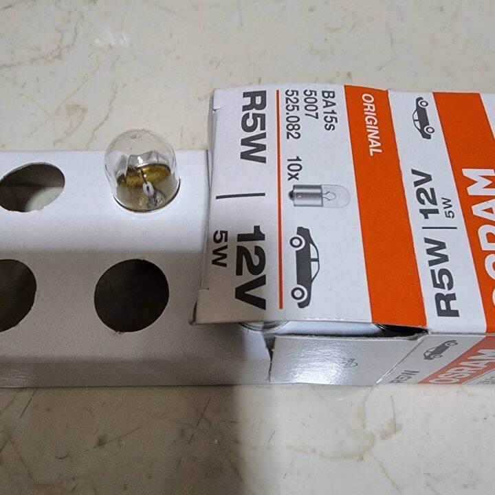 OSRAM หลอดไฟรถยนต์ R5W ขั้วหลอดแบบเขี้ยว 1 ไส้ 12V 5W ML กลการ | Lazada ...