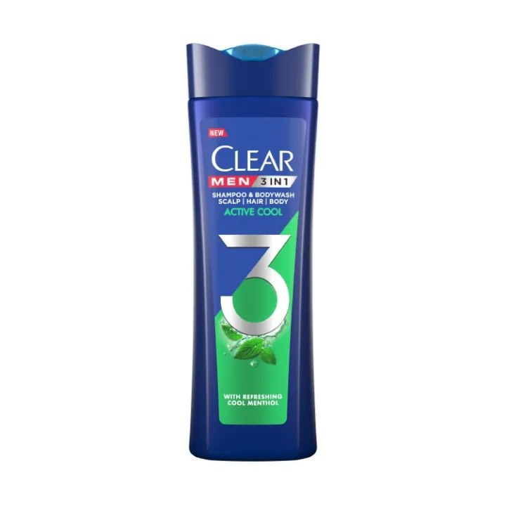 Clear Men 3in1 Active Cool 333ml | Lazada