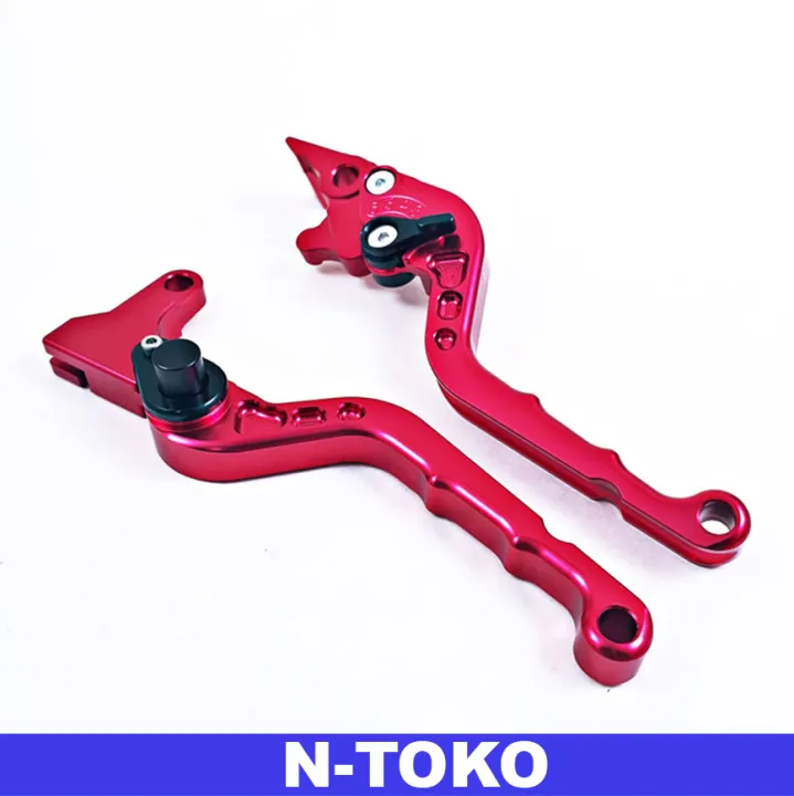 Handle Rem Motor Yamaha Aerox Lexi Merah Metalic Full CNC 1 Pasang ...