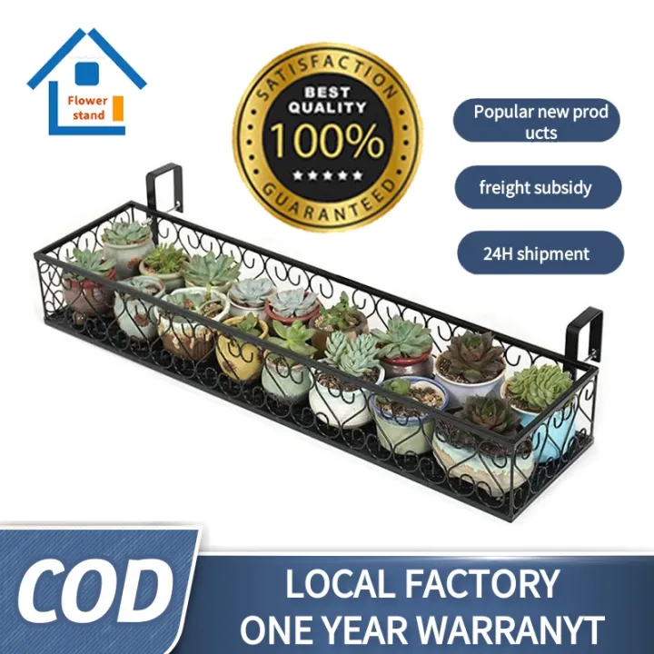 Veranda flower frame hanging ironwork guardrail flower pot frame ...