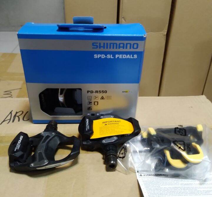 Shimano PD-R550 SPD SL Pedals for RoadBikes. Made In Malaysia | Lazada PH