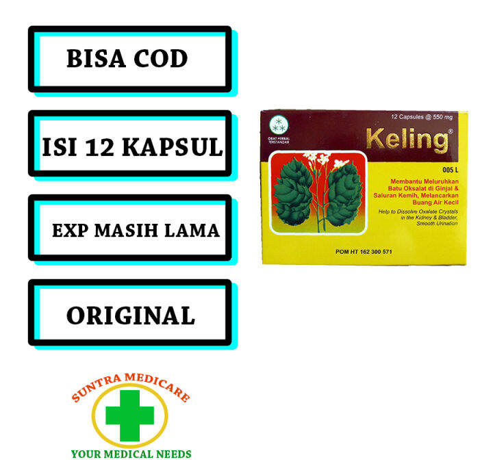 Keling Kapsul Borobudur Herbal Untuk Kencing Batu isi 12 Kapsul ...
