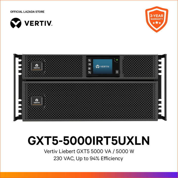 Vertiv Liebert GXT5-5000IRT5UXLN UPS, 5000VA/5000W 230 VAC, Up to 94% Efficiency, PF 1.0 ...