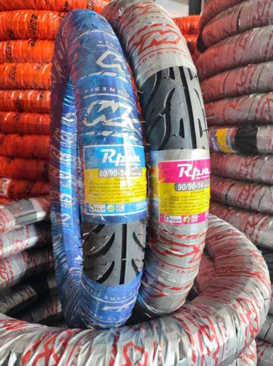 ban motor metik ring 14 sepasang depan belakang ukuran 80/90-14 dan 90/90-14 | Lazada Indonesia