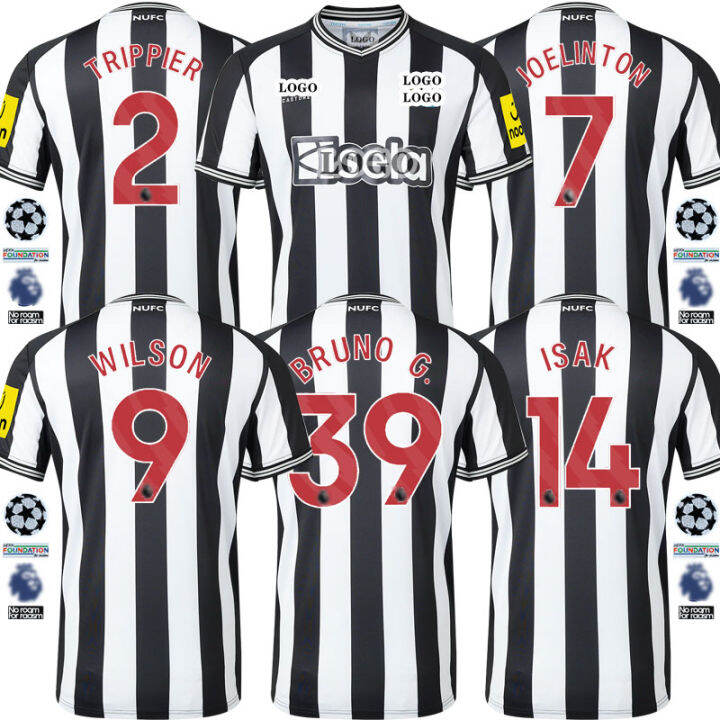 Newcastle United Home Jersey 23/24 Football Kit Custom Name 2023 2024 ...