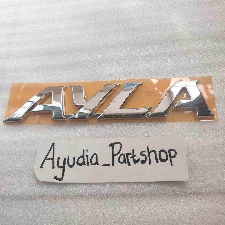 Emblem logo tulisan ayla untuk daihatsu ayla original | Lazada Indonesia