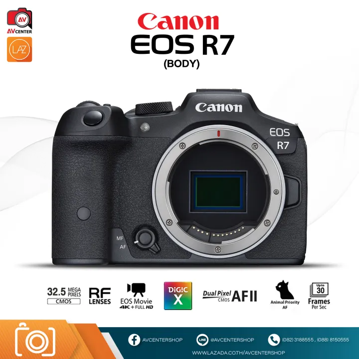 Canon Camera EOS R7 Body [รับประกัน 1 ปี By AVcentershop] | Lazada.co.th