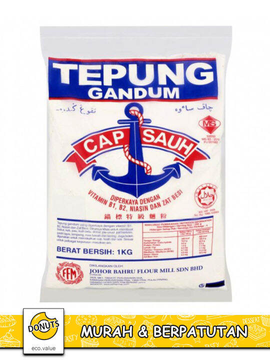 TEPUNG GANDUM CAP SAUH 1KG | Lazada