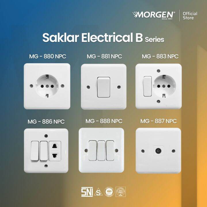 Morgen Saklar IB B Series SK Arde, Engkel, Seri, TV NPC | Lazada Indonesia