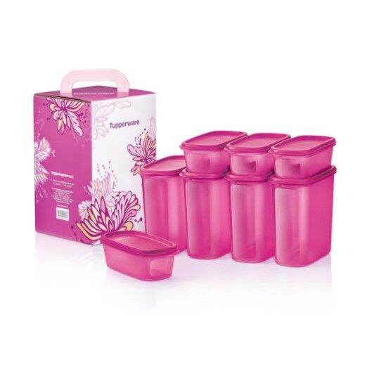 Tupperware Smart Saver Oval Set Pink | Lazada