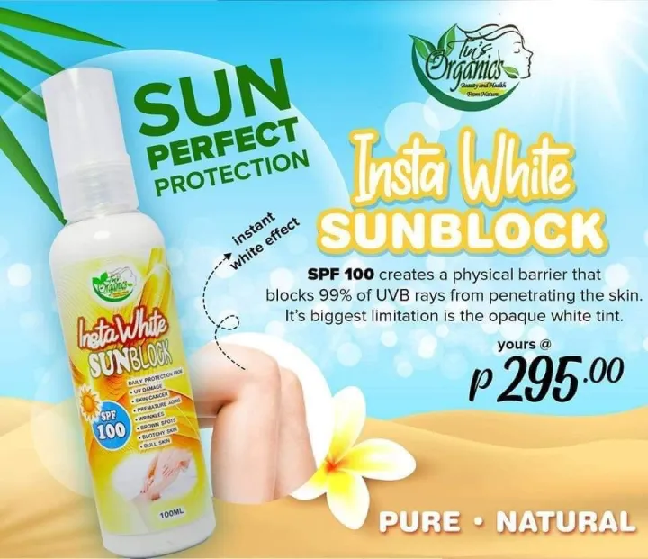 Natural Organic InstaWhite Sun Perfect Protection | Lazada PH