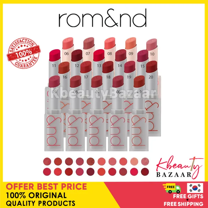 [ROMAND] - Zero Matte Lipstick 3g - Best Korean Cosmetics + Freebies ...