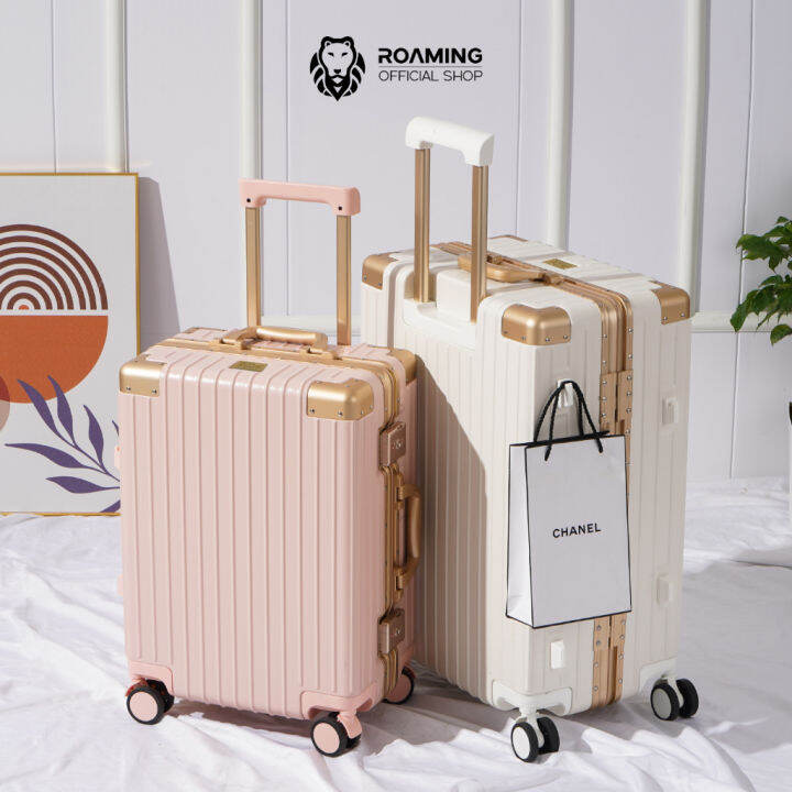 [NEW ARRIVAL] Roaming Koper Kabin & Bagasi List Gold R005 | Lazada ...