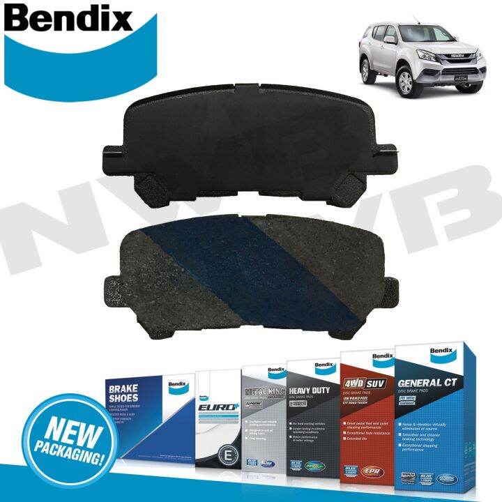 Bendix Brake Pads Rear Set GCT for Isuzu MU-X 3.0 2016-2021 (DB2290) | Lazada PH