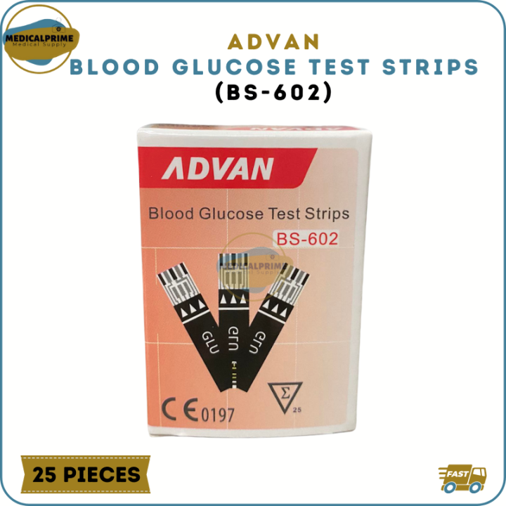 Advan Blood Glucose Test Strips (BS-602) | Lazada PH