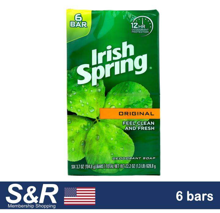 Irish Spring Original Deodorant Bar Soap 6pcs | Lazada PH