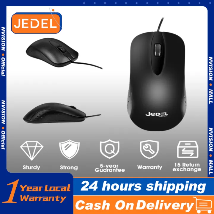 【JEDEL】USB Wired Mouse,Optical Silent Computer Mouse, Office and Home ...