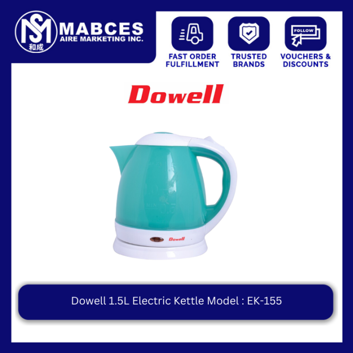 Dowell 1.5L Electric Kettle EK-155 | Lazada PH