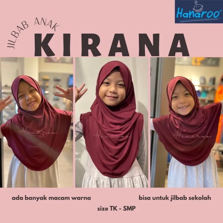 Hanaroo Hijab Anak dan Remaja Kirana | Lazada Indonesia