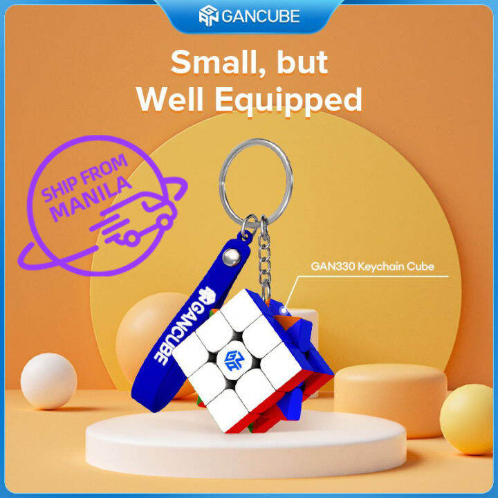 [Ship From Local] GAN 330 Cube Key Ring 3x3 Speed Cube Keychains Gan ...