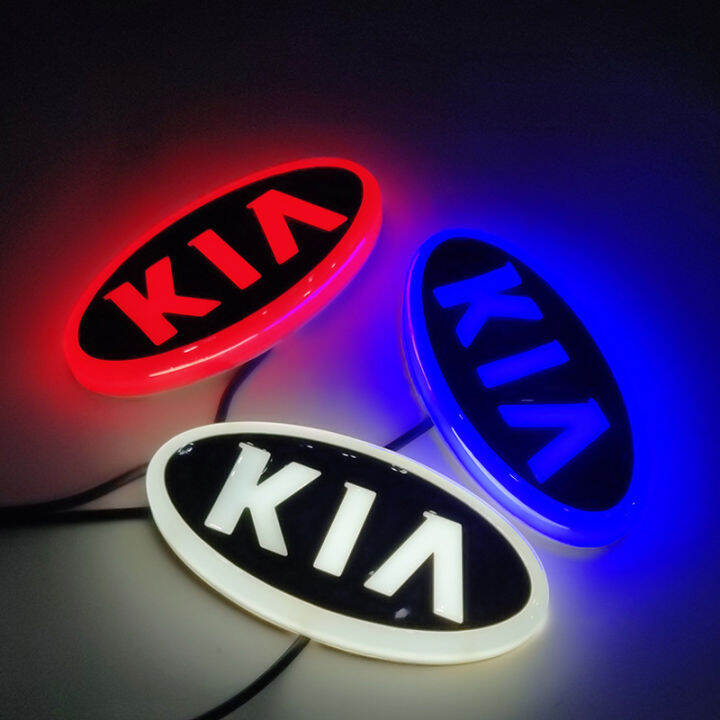 For KIA LED Light Emblems Car Logo Accessories For KIA Soul Sportage K2 ...