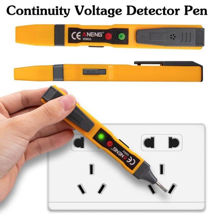 Continuity Voltage Detector Pen Non-contact Inductive AC/DC Voltage ...